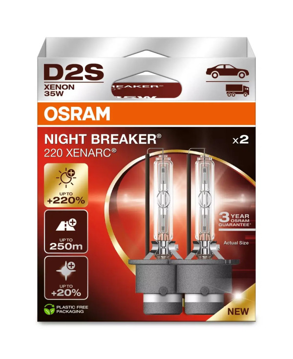 OSRAM XENARC NIGHT BREAKER 220 D2S 66240XN2-2HB 35W P32D-2 4062172397766