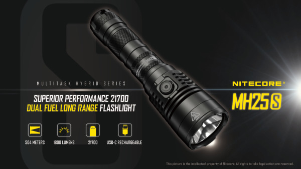 Baterijska lampa NITECORE MH25S 1.800lm LED FLASHLIGHT 6952506406548