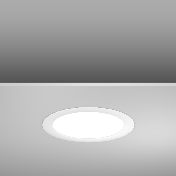 Toledo Flat Round, 23 W, 2150 lm, 830, white, on/off Recessed downlights 901484.002