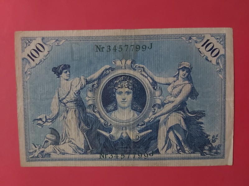 100 maraka 1908 god Nemacka Vf