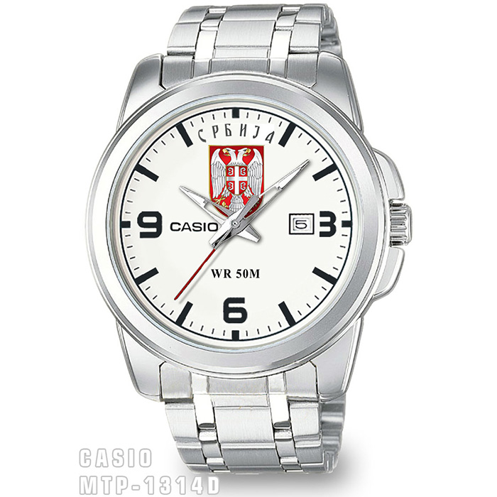 Casio MTP-1314D- SRBIJA - orao na štitu ručni sat