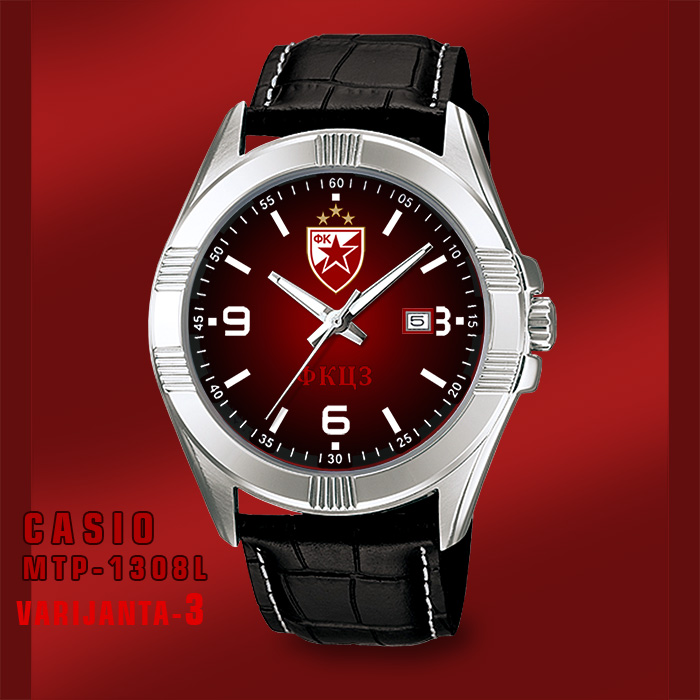 Casio MTP-1308L- Crvena Zvezda muški ručni sat (crveni)