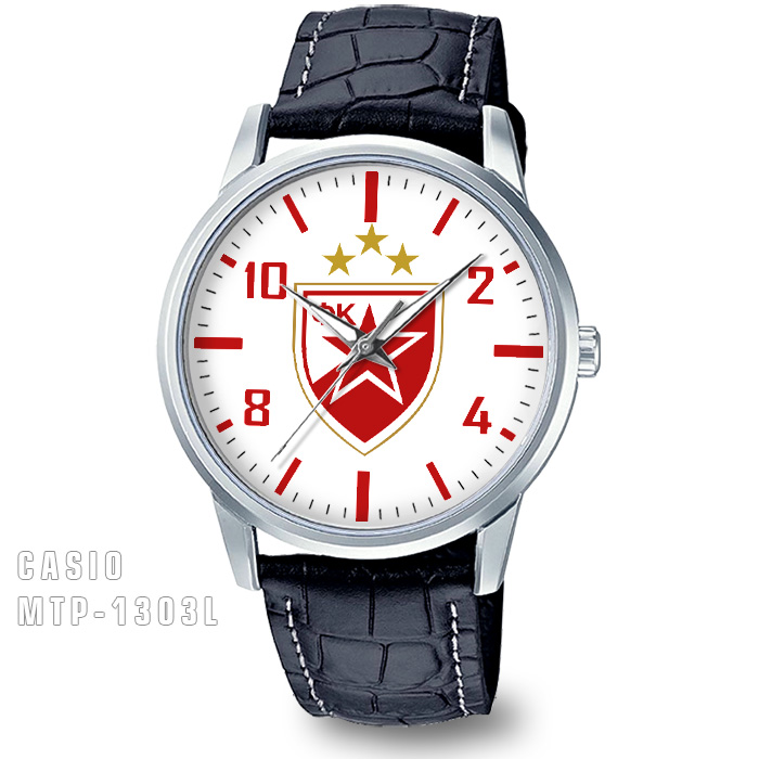 Promotivni ručni sat Crvena zvezda Casio MTP-1303L