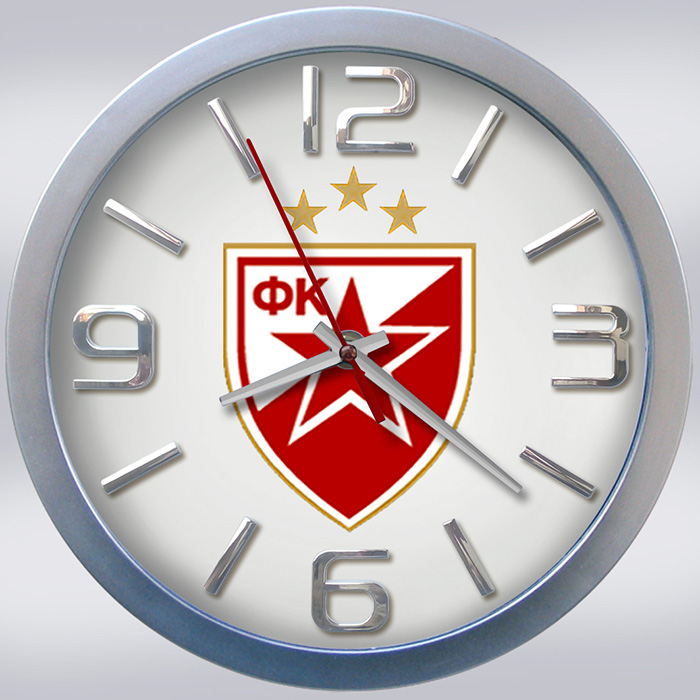 FK CRVENA ZVEZDA ZIDNI SAT - za sve DELIJE