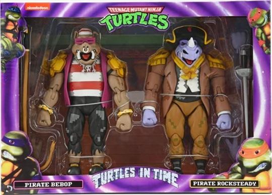 Turtles in Time Pirate Bebop & Rocksteady 2 Pack