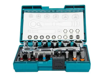 Makita set bitova i nasadnih ključeva 1/4" 21kom B-54081