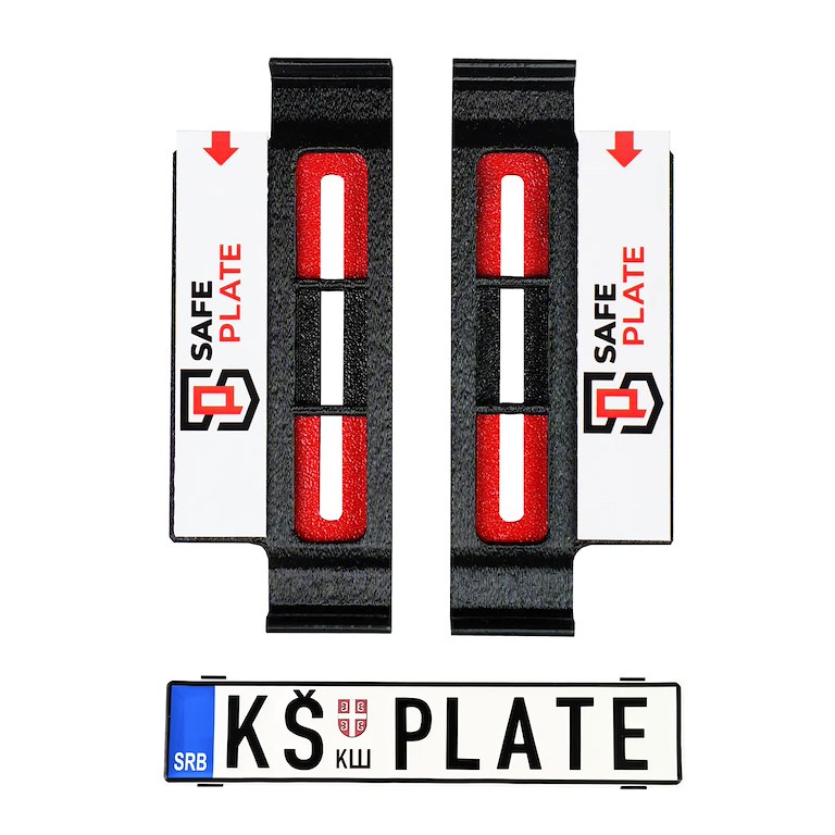 SAFE PLATE Nosači registarskih tablica bez okvira V1.0 Original