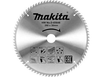 Makita TCT list testere za aluminijum 260x30x80z D-65648