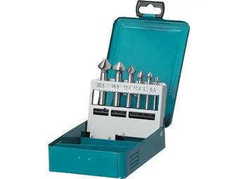 Makita 6-delni set HSS upuštača u metalnoj kutiji D-42204