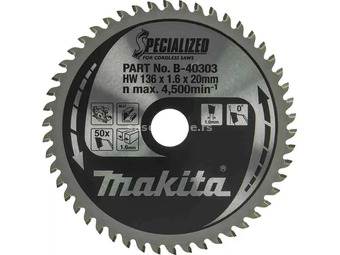 Makita TCT list testere za aluminijum 136x20x50z B-40303