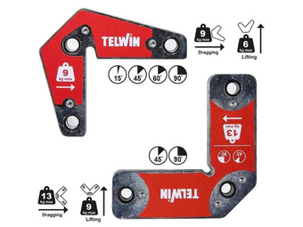 TELWIN Magnetni držači u setu pozicioneri 13/9/6 kg