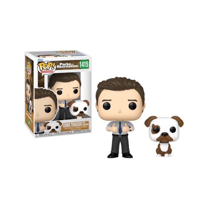 Figura Funko POP! Parks & Rec - Chris & Champion