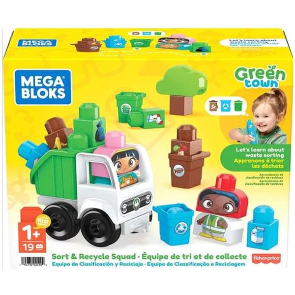 Mega kockice recikliranje 19 kom Zeleni grad Fisher Price 025909