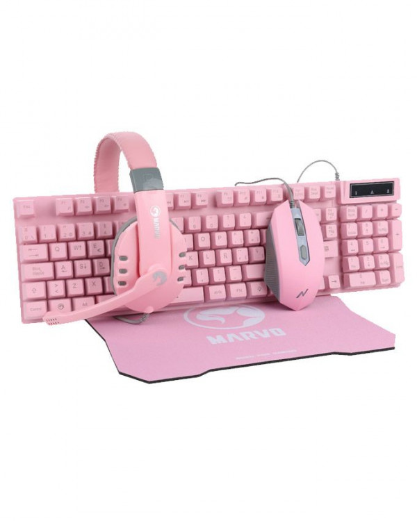 Marvo CM370 Gejmerski Set Tastatura+Miš+Podloga+Slušalice 4in1