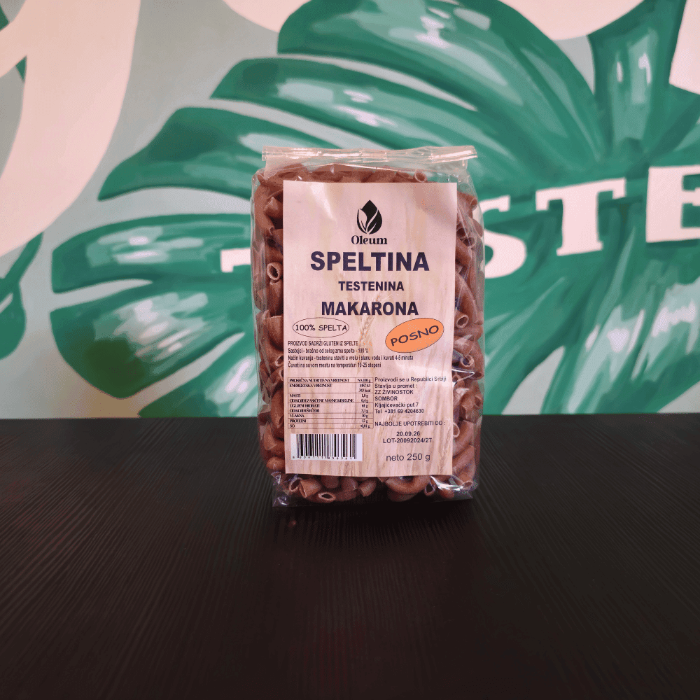 Oleum – Makarone Od Integralnog Speltinog Brašna 250g