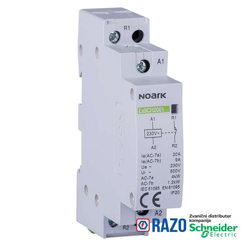 Instalacioni kontaktor 25A 230V 2NO