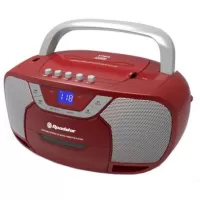 Roadstar Prenosni CD Radio Kasetofon Crveni