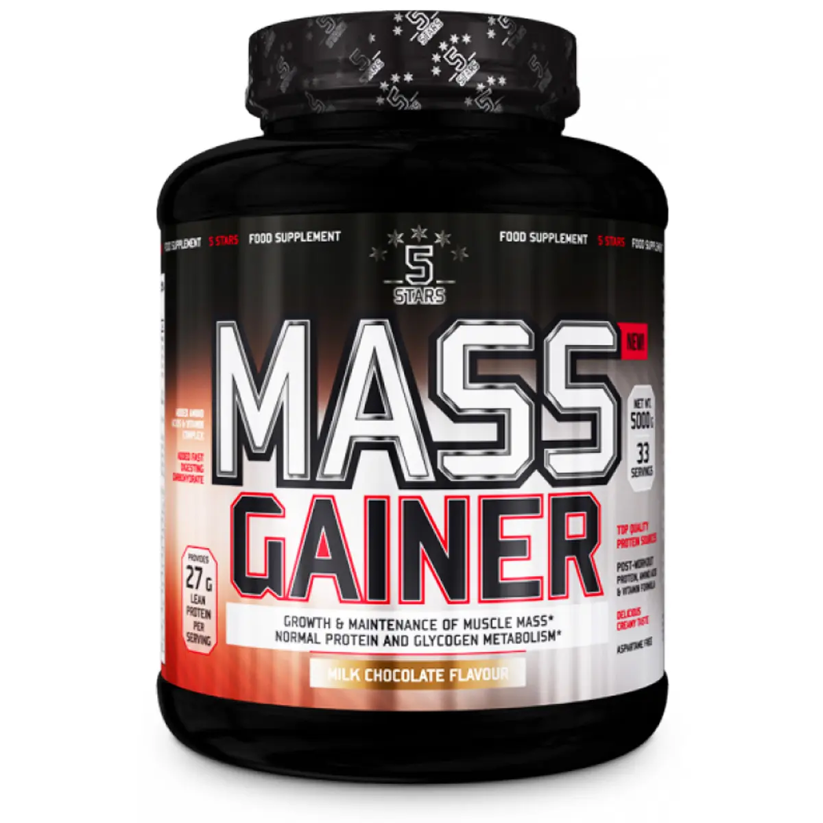 5 Stars Mass Gainer ugljeni hidrati čokolada, 5kg