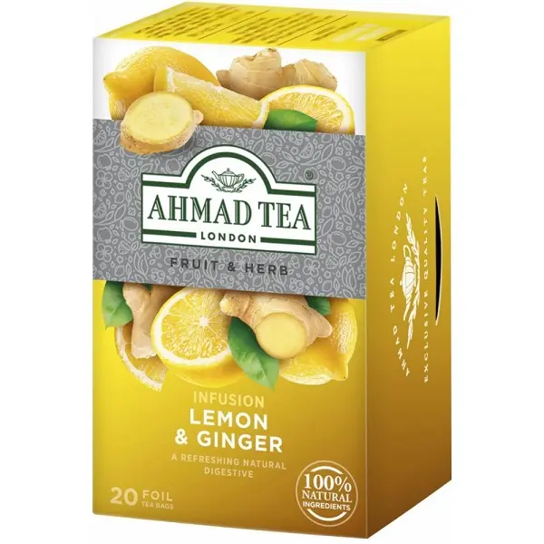 Ahmad Tea Čaj od limuna i đumbira, 20 kesica, 40g