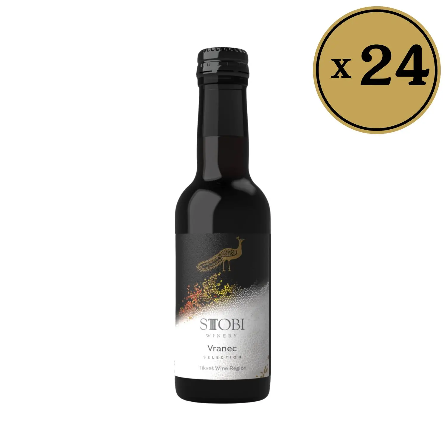 Stobi Crveno vino Horeca Vranac, 0.187l, 24 komada