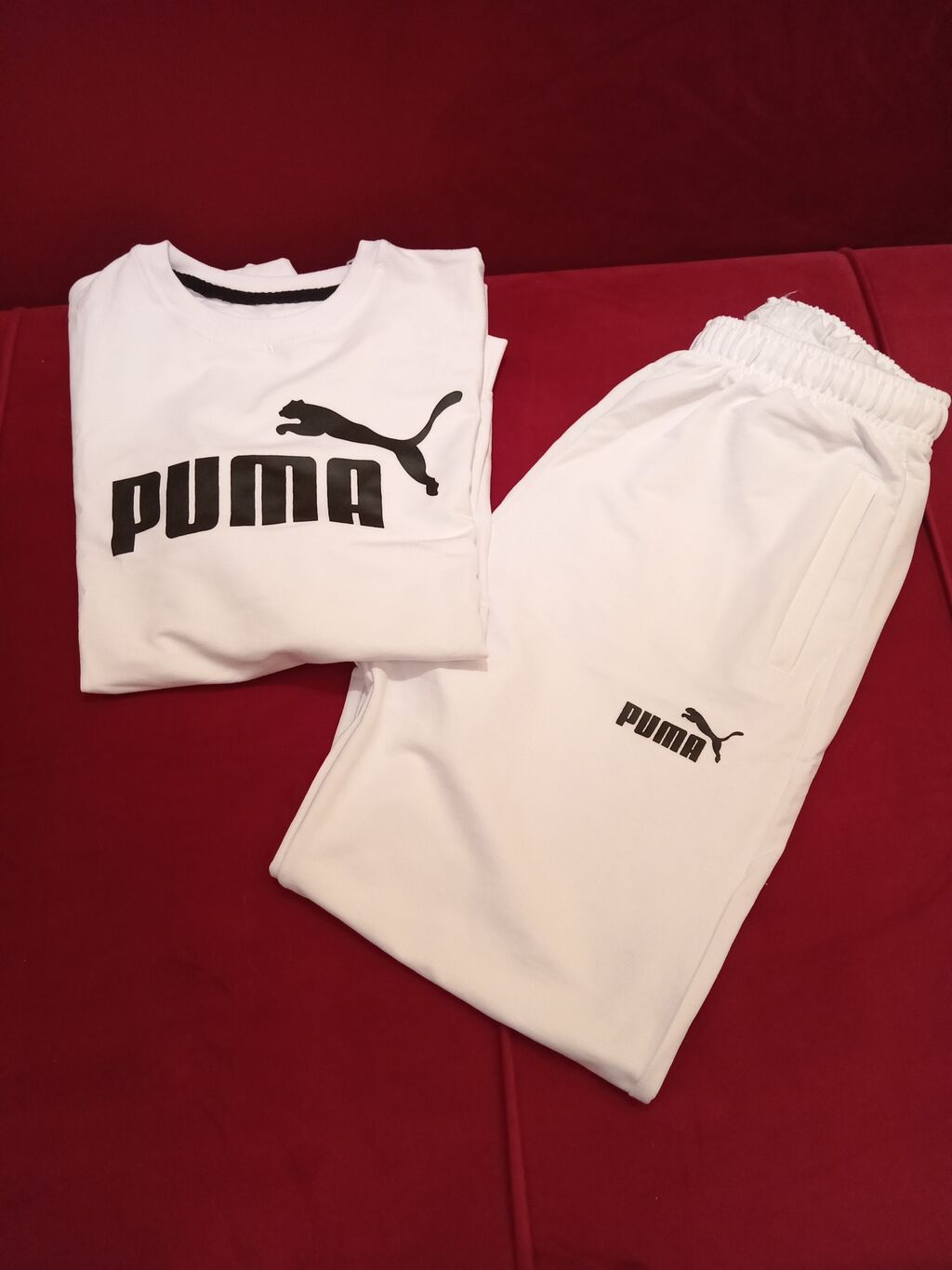 Komplet, XL (EU 54), Puma, bоја - Bela, Pamuk