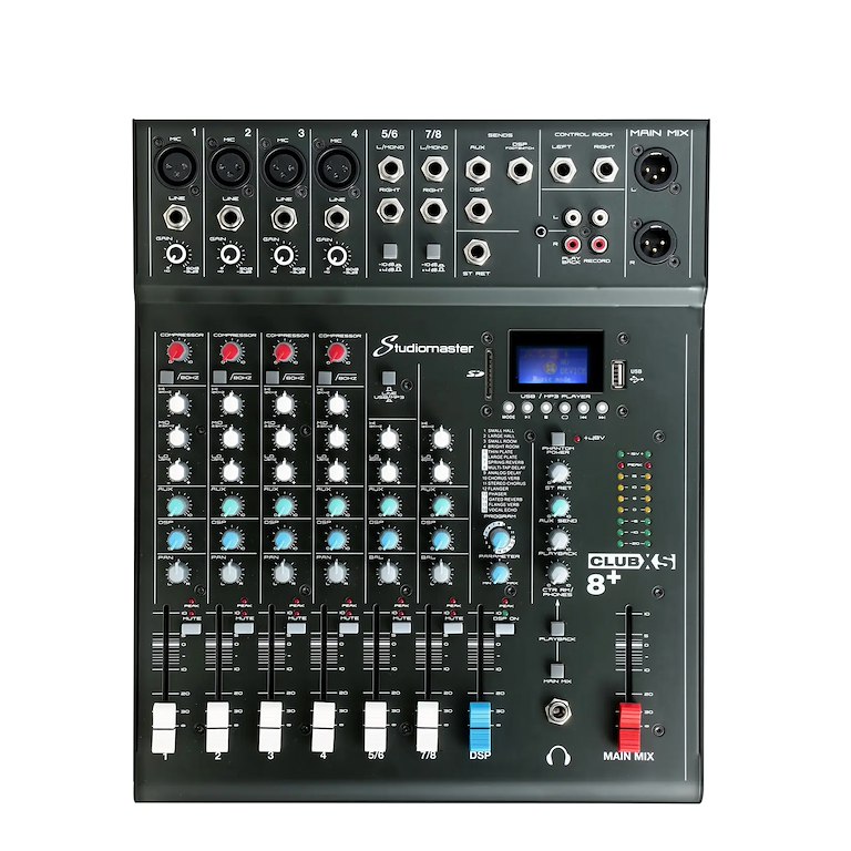 Studiomaster Mikseta CLUBXS8+, Crna