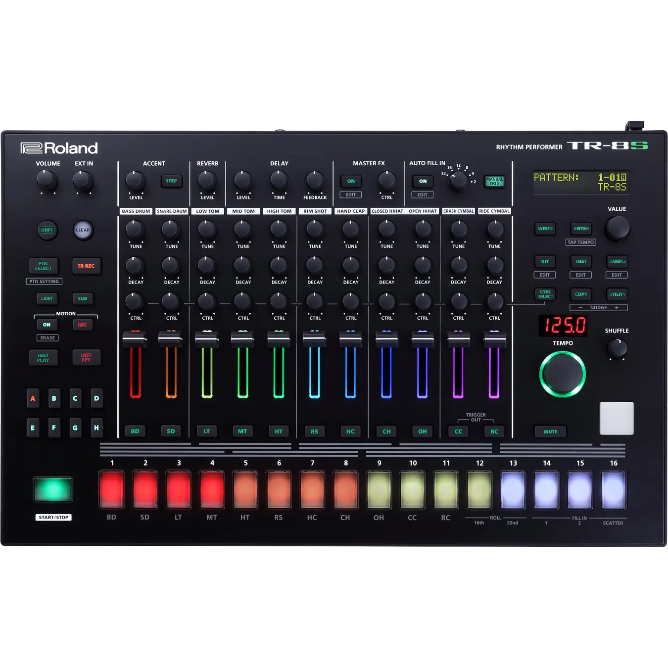 Roland TR-8s Ritam mašina, Crna