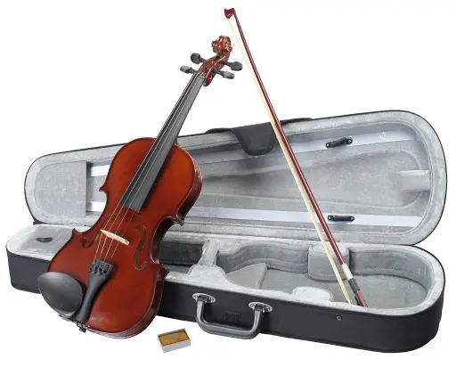 Classic Cantabile Set violina sa gudalom, kalafonijumom i koferom, Braon