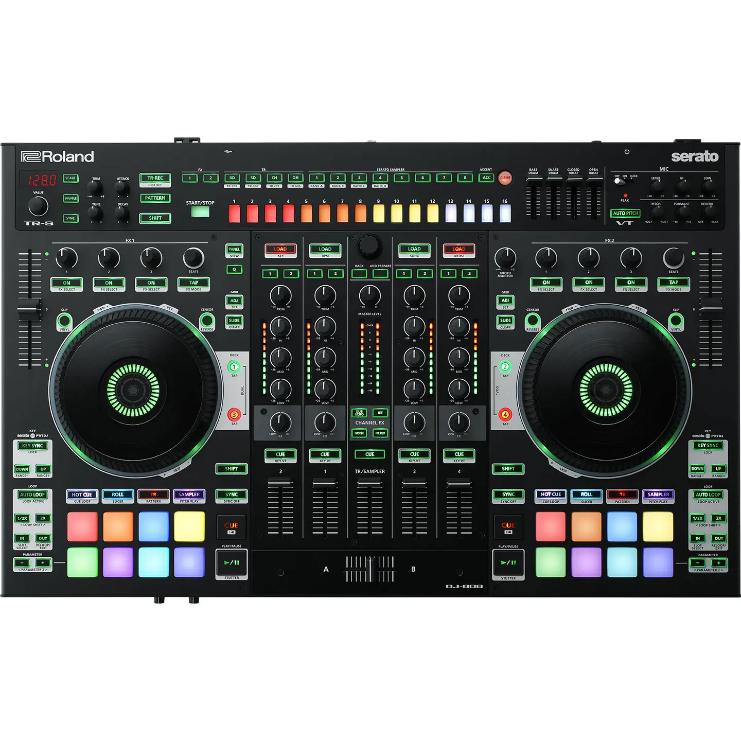 Roland DJ-808 DJ Kontroler, Crni