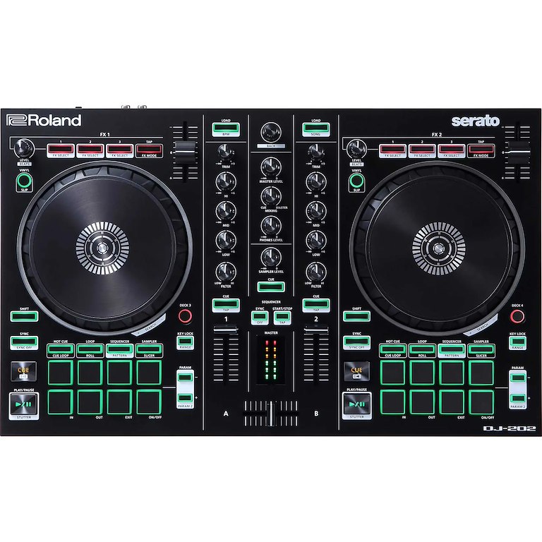 Roland DJ-202 DJ Kontroler, Crni