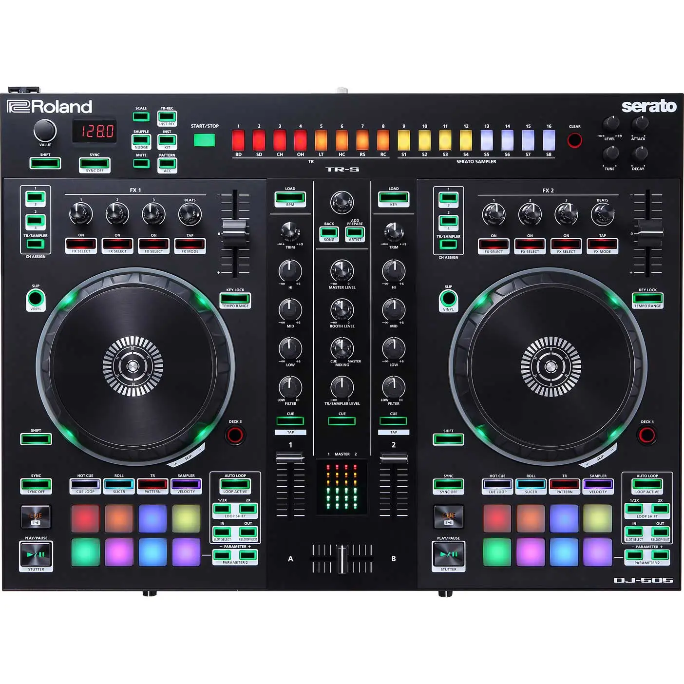 Roland DJ-505 DJ Kontroler, Crni