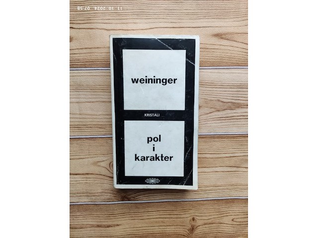 Pol i karakter-Otto Weininger