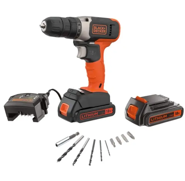 BLACK+DECKER Aku bušilica odvijač BCD001KBA10 crno-narandžasta