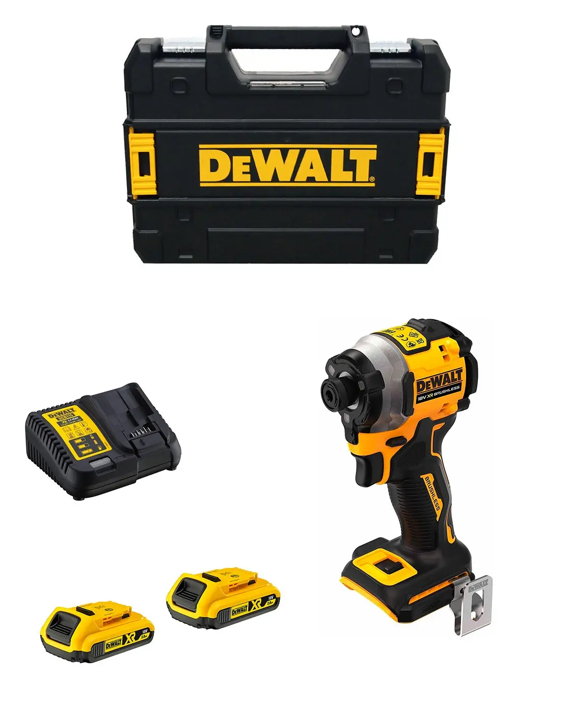 DEWALT Akumulatorski udarni odvijač 18V 2x2 Ah DCF850D2T