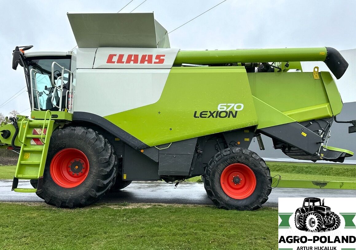 Claas LEXION 670 - 2015 - 2103 h - VARIO 750 kombajn za žito