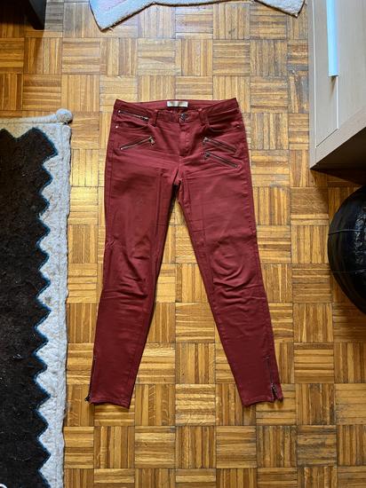 Zara bordo farmerke 40