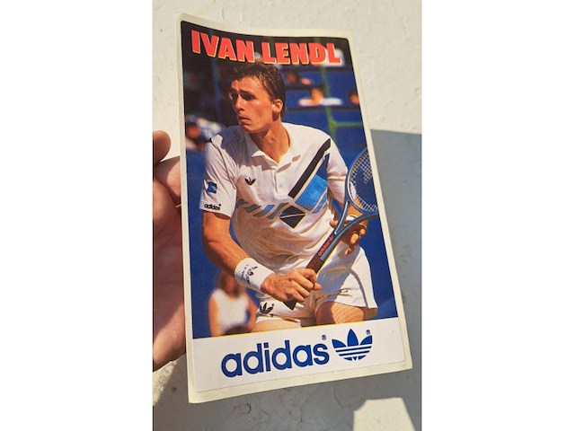 Ivan Lendl retka nalepnica Adidas Yu