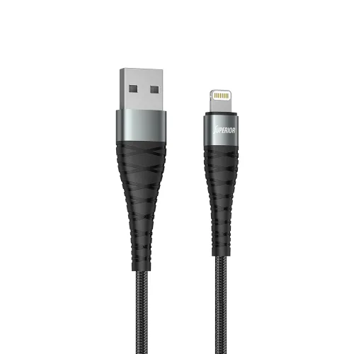 USB data kabl Superior CO-BX32 5A Lightning 1m crni (MS)