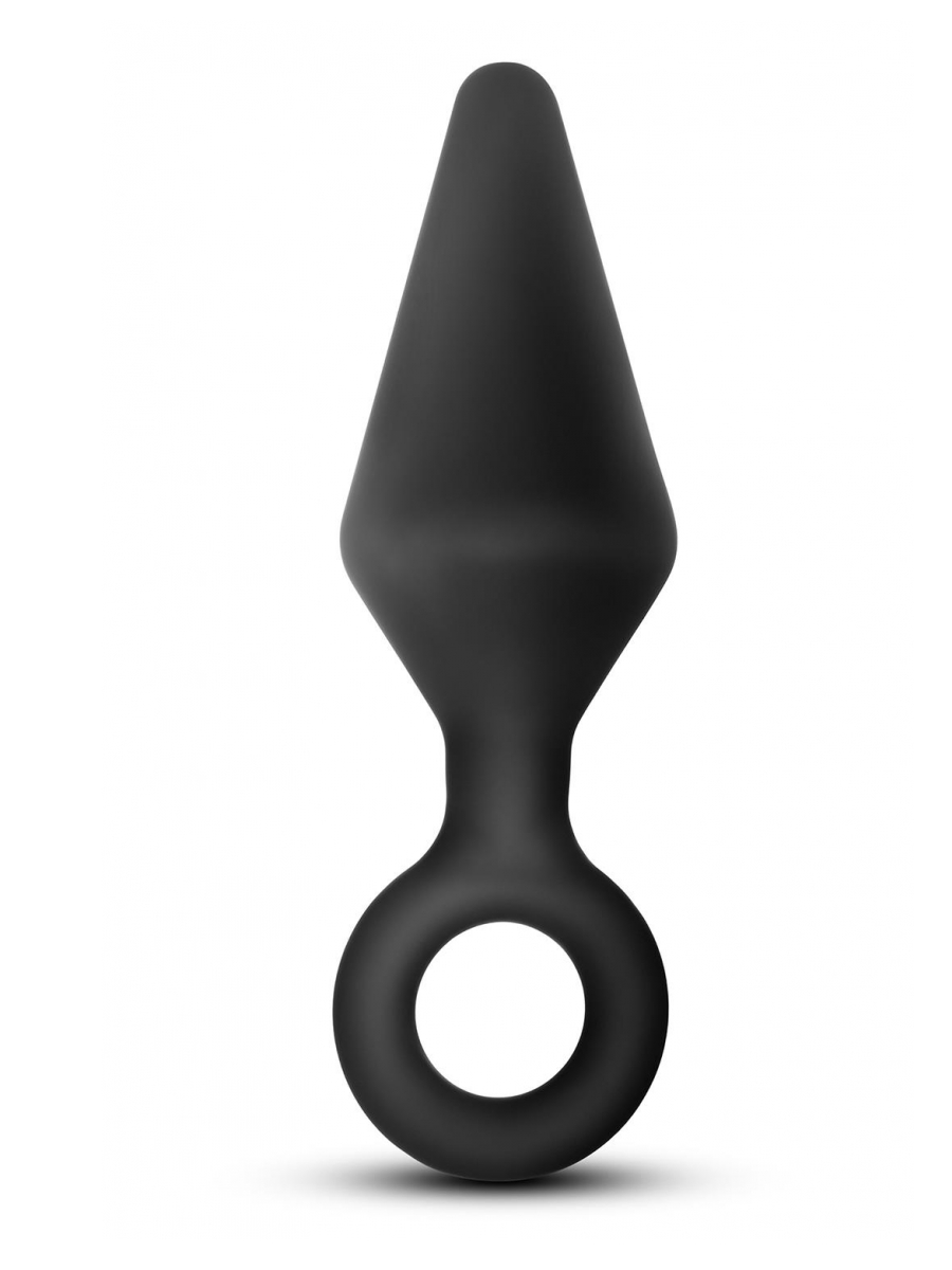 Platinum Silicone Loop Plug Large Black