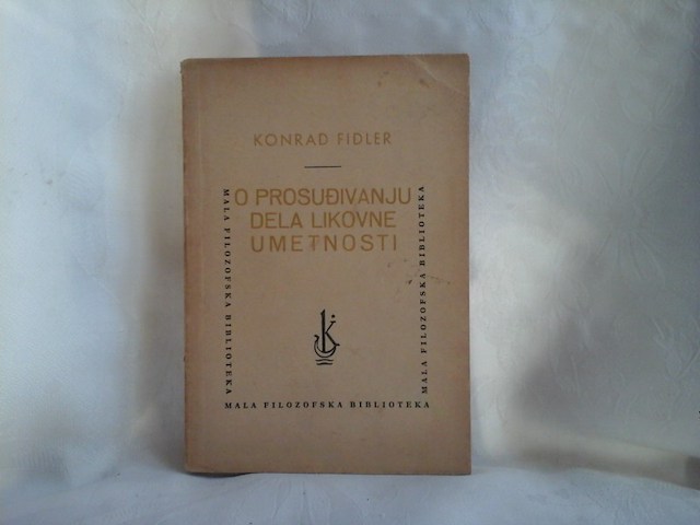 O prosuđivanju dela likovne umetnosti Konrad Fidler