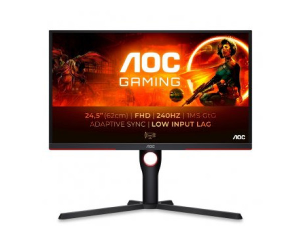 Monitor 24.5'' AOC 25G3ZMBK VA 1920x1080240Hz0.5ms2xHDMIDP