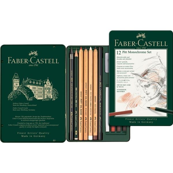 Faber-Castell FC PITT MONOHROMATSKI SET 1/12 112975