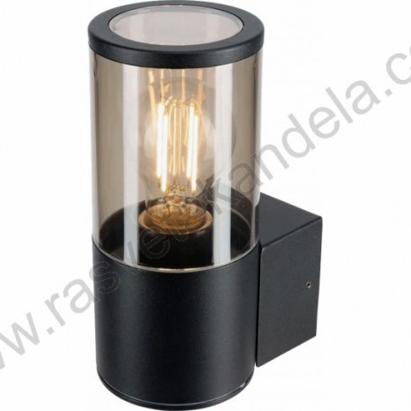 Baštenska zidna lampa 1xE27 M914 S crna+smoky