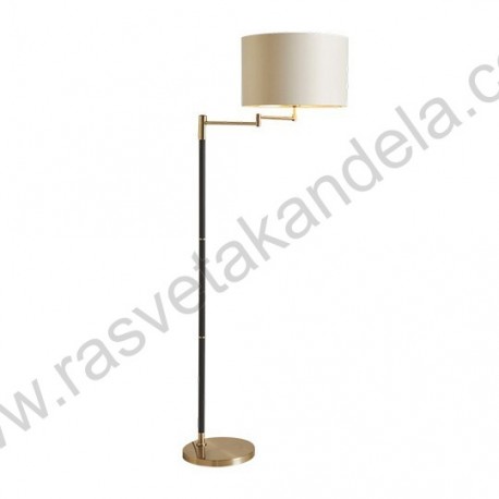 Podna lampa 1xE27 M47-C/BG crna+mesing+bež