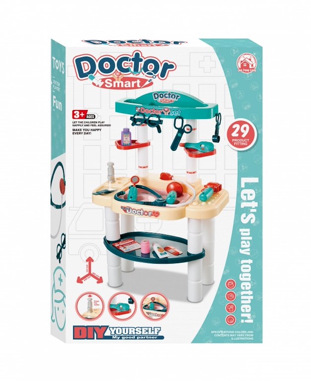 SET DOKTORSKI STO SA DODACIMA 29PCS