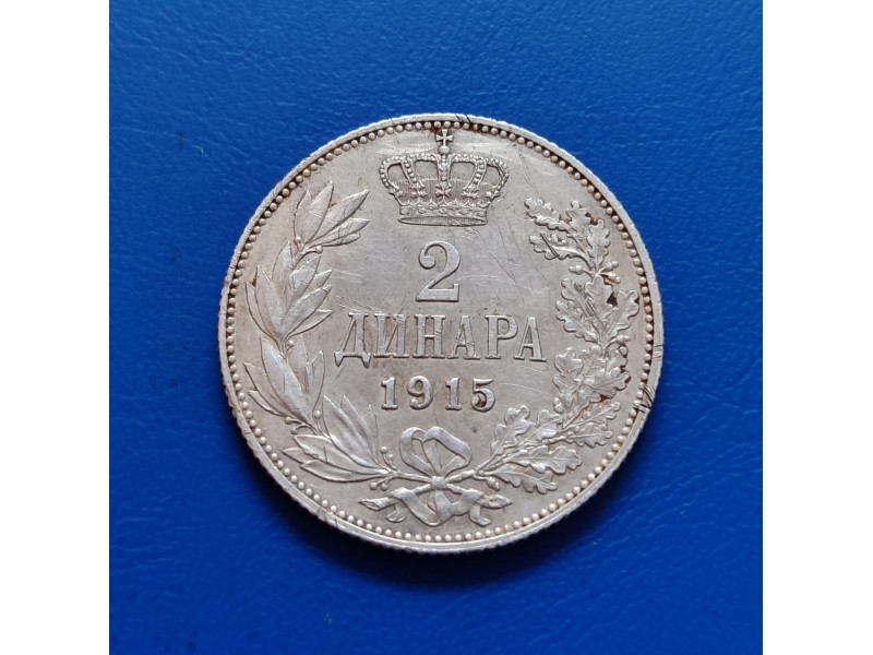 2 DINARA 1915 srebro