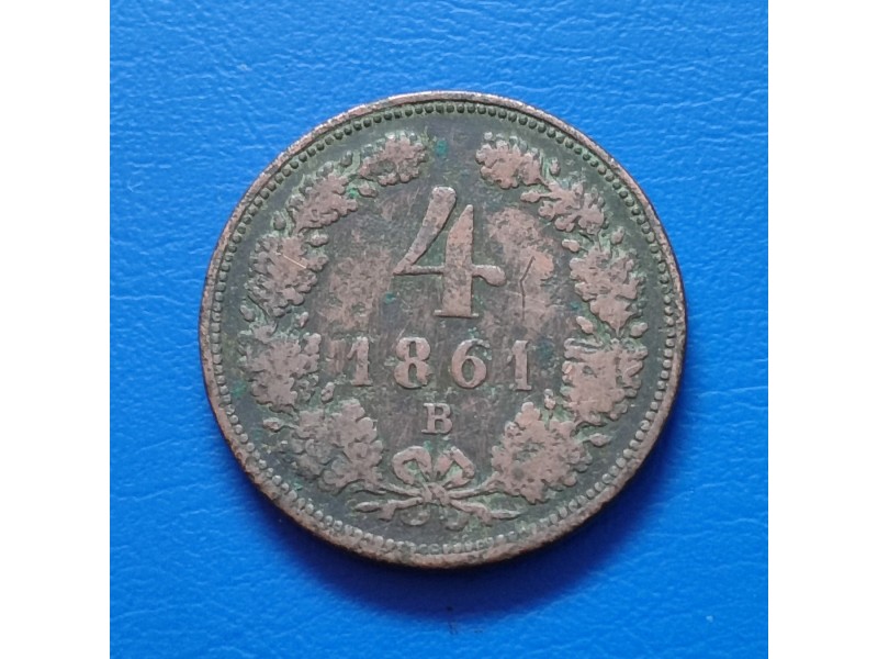 4 KREUZER 1861 B