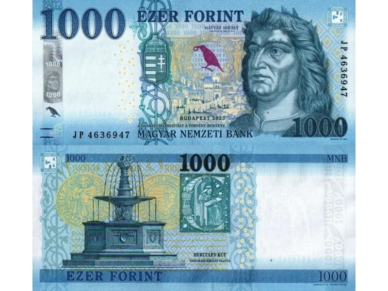 Mađarska HUNGARY 1000 Forint 2023 UNC, P-203