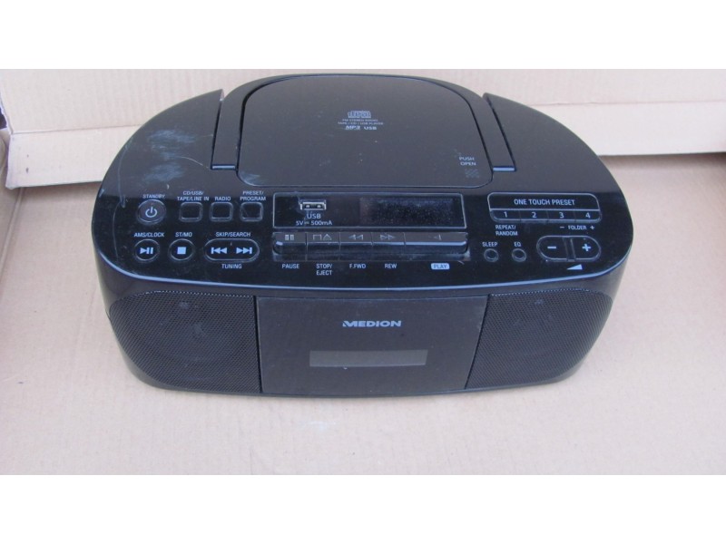 MEDION MD43089 CD/MP3 radio i kasetofon sa USB