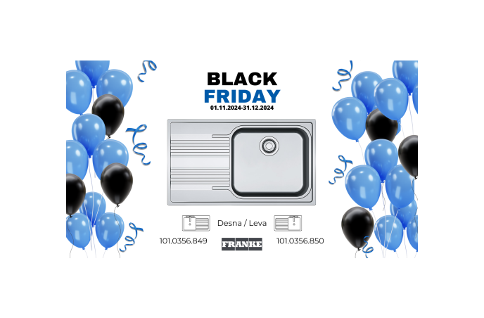 Black Friday Akcija - Korito sudopera - Franke - Smart SRX 611-86 LB - Inox - Leva/Desna